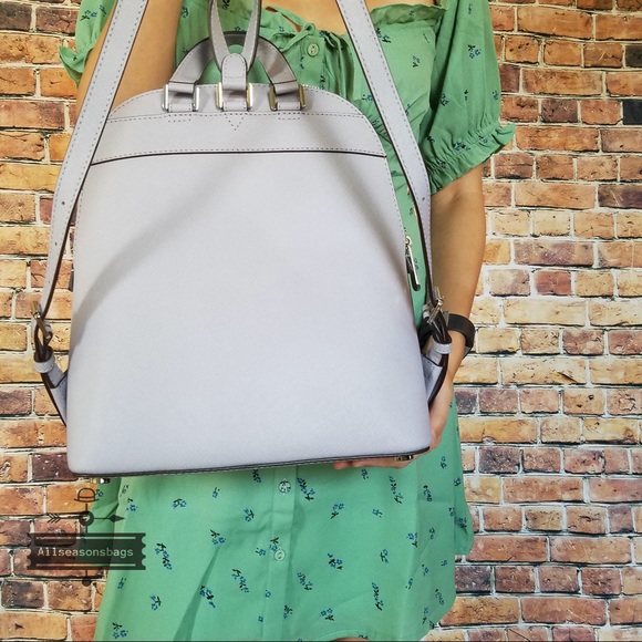 Michael Kors | Bags | Michael Kors Emmy Large Backpack Amethyst Leather | Poshmark